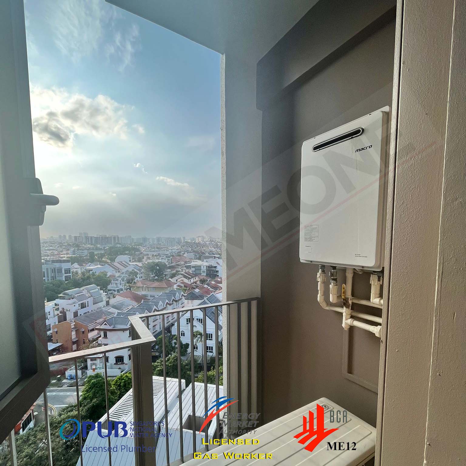 Macro MA 20WODP Singapore's #1 Safety Gas Heater Installer