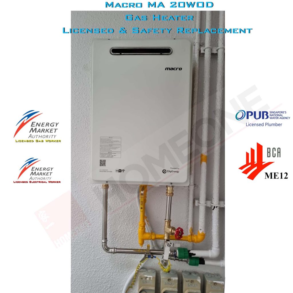 Macro Gas Heater Singapore's #1 Safety Gas Heater Installer