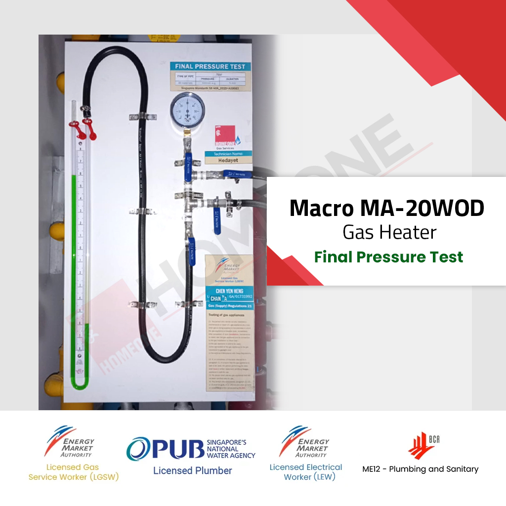 Macro MA 20WOD Singapore's #1 Safety Gas Heater Installer