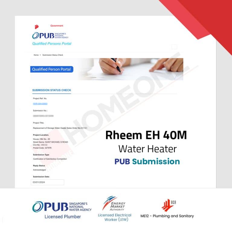 Rheem EH 40M Electric Storage Water Heater Safety Installer
