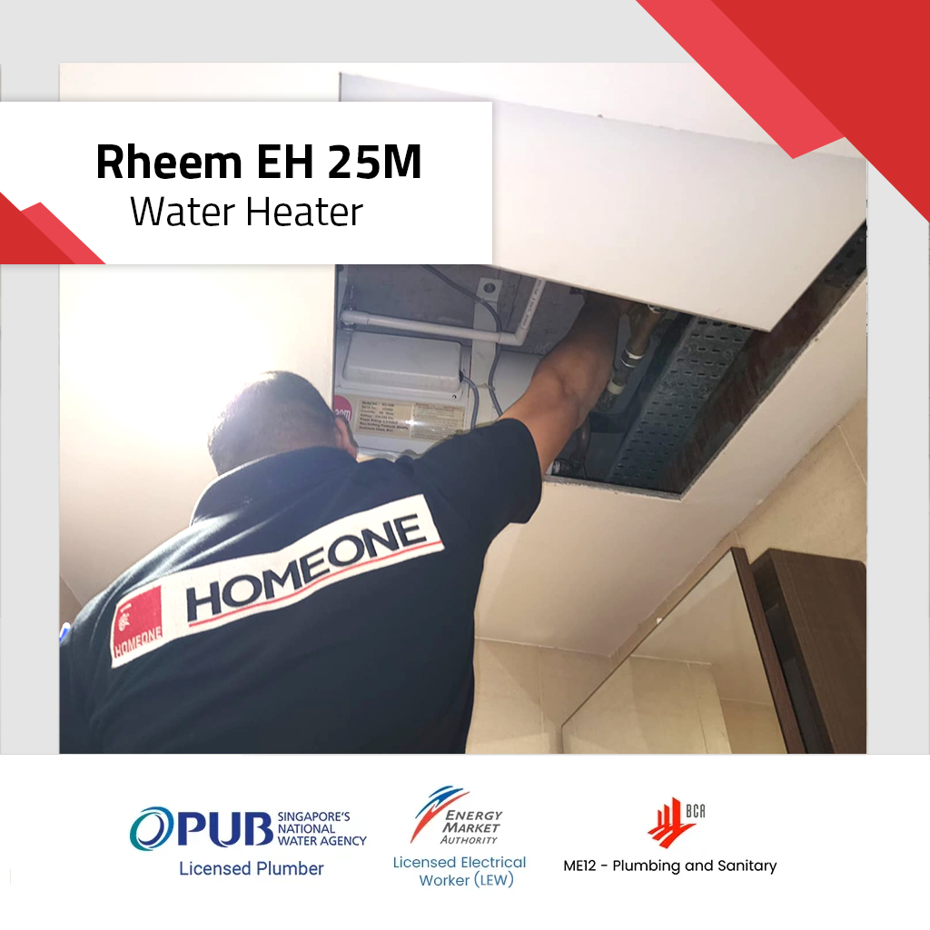 Rheem EH 25M Electric Storage Water Heater Safety Installer